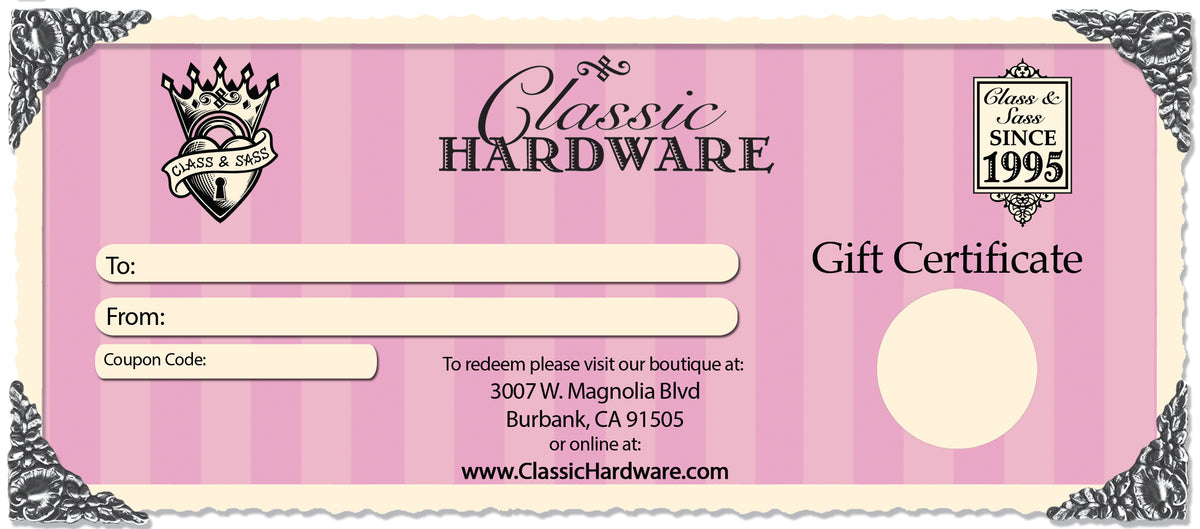 Gift Card – Classic Hardware Jewelry
