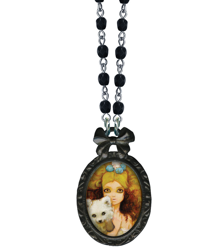 Necklace - The Rascal Victorian Oval Bow Frame – Classic Hardware Jewelry